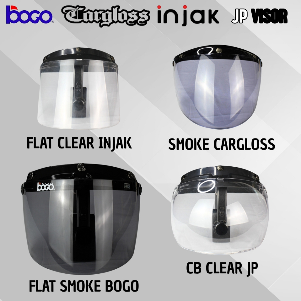 Jual KACA HELM ORIGINAL DATAR & CEMBUNG ALL MERK ACCESORIS KACA HELM ...