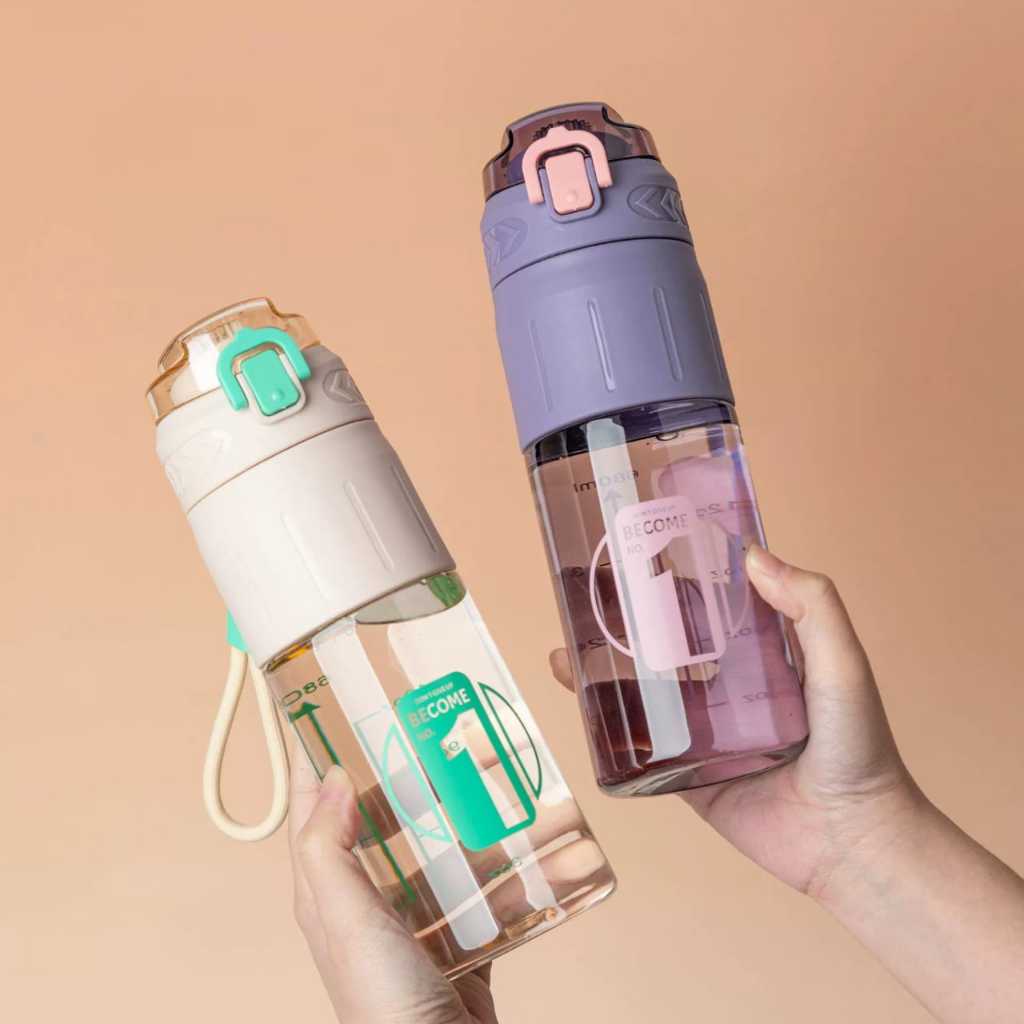 Jual [ORGM] 680ML | Botol Minum Estetik Botol Minum Kekinian Warna ...
