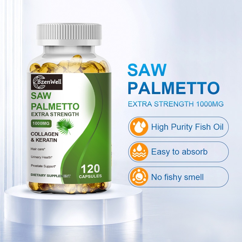 Jual BzenWell Saw Palmetto Extra Strength Capsules Prostate Health ...