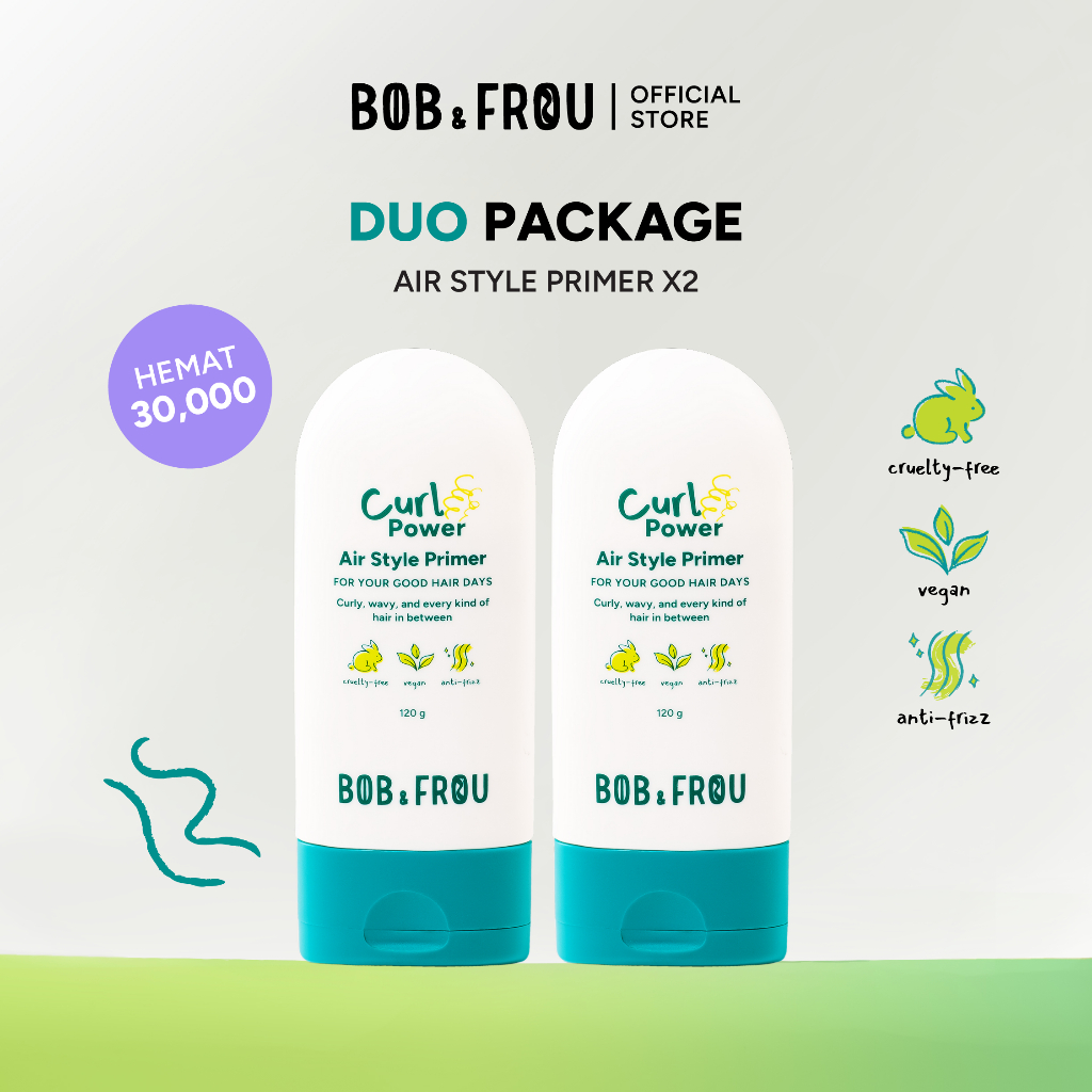 Jual BOB & FROU - Duo Package - Curl Power Air Style Primer - 120g - Leave In Conditioner ...