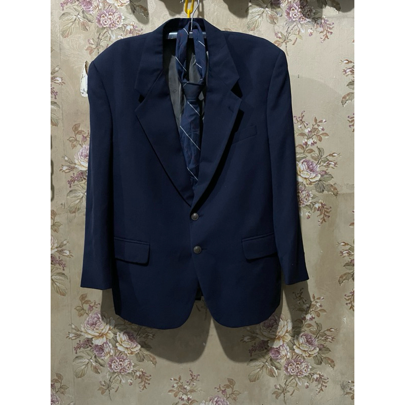 Jual Set Jas Hitam dan Dasi Black Coat Suit CD | Shopee Indonesia