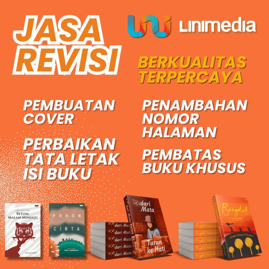 Jual PEMBUATAN COVER, LAYOUT, EDITING, REVISI BUKU, DESAIN COVER ...