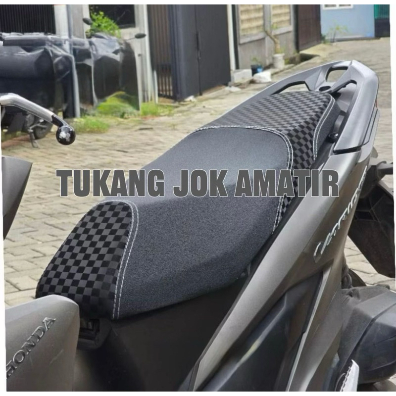 Jual Kulit Jok Motor Jahit Tengah/3Jahitan Amplas Sbtech Kombinasi ...