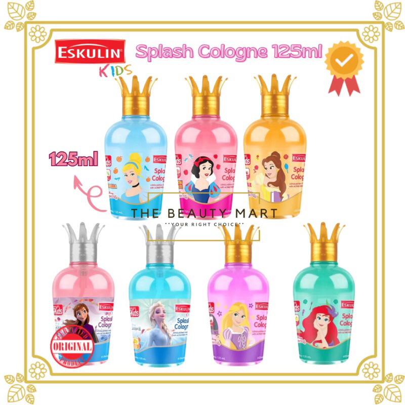 Jual ESKULIN Kids Splash Cologne edisi Disney PRINCESS 125ML | Shopee ...