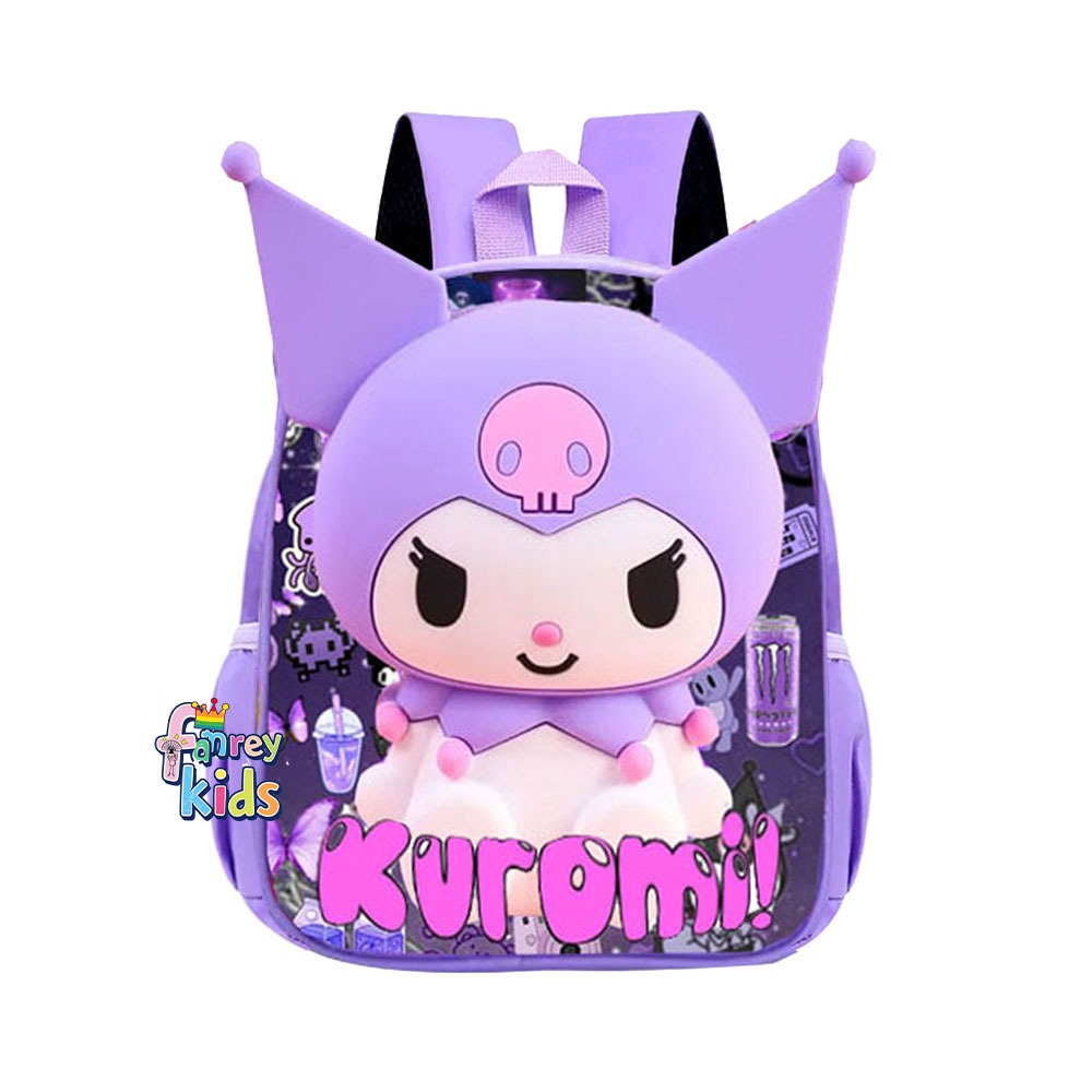 Jual Tas Kuromi Anak Perempuan Tk Paud Ransel motif Lucu Terbaru | Shopee Indonesia