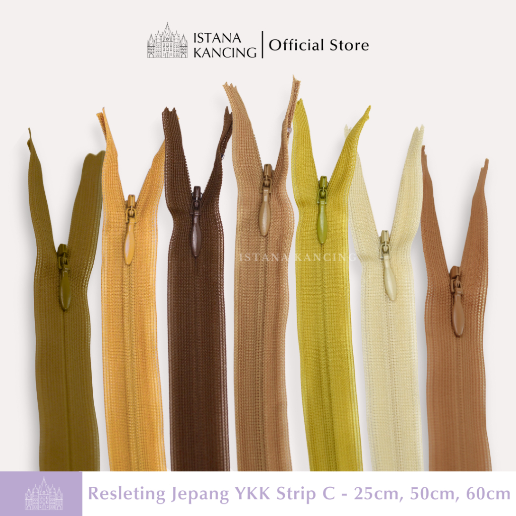 Jual Resleting Jepang YKK | Ukuran 25cm 50cm 60cm Original YKK Premium Zipper Jepang Strip C ...
