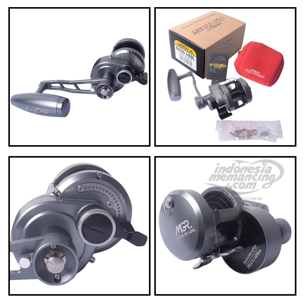 Jual Reel Overhead Maguro Deep X DS I Reel Jigging I Reel Laut | Shopee ...