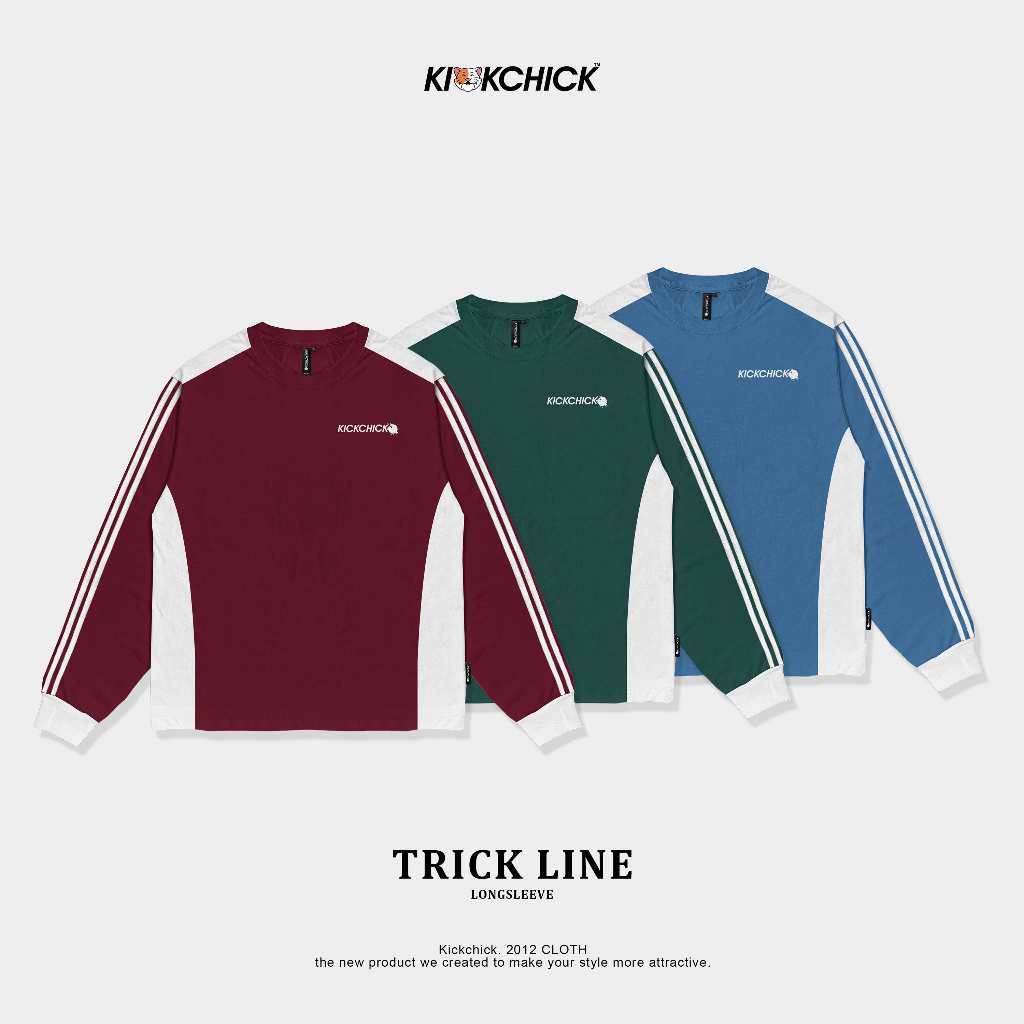 Jual Kickchick Longsleeve Trick Line Chick Combine 2 Warna | Kaos ...