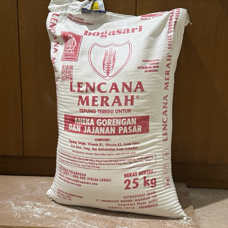 Jual tepung terigu lencana merah 25 kg | Shopee Indonesia