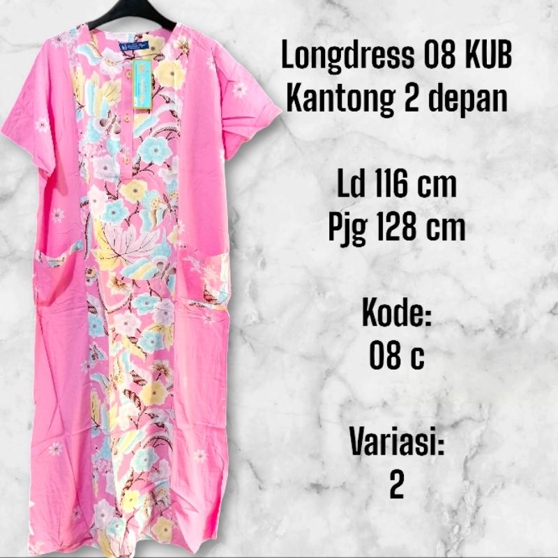 Jual Longdress Daster Kencana Ungu Label Biru Kode 08 Kancing ( Ld 08 ...