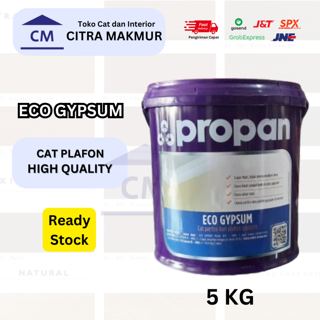 Jual Propan Cat Plafon Eco Gypsum White - 5 Kg | Shopee Indonesia