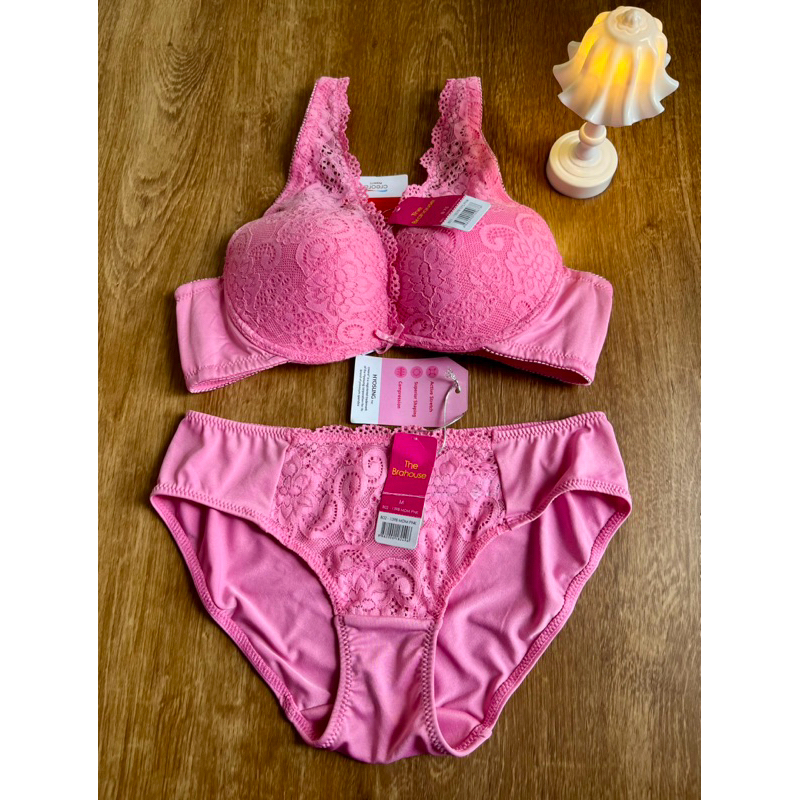 Jual THE BRAHOUSE SET PAKAIAN DALAM WANITA PUSH UP BRA + CD / PANTY BH 34B B75 panty M | Shopee ...