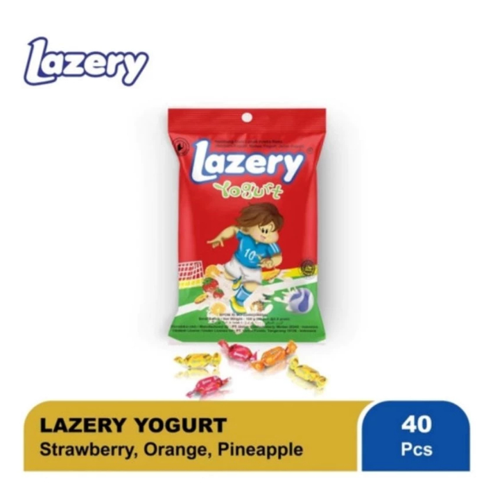 Jual PERMEN LAZERY YOGHURT RASA JERUK STRAWBERRY NANAS | Shopee Indonesia