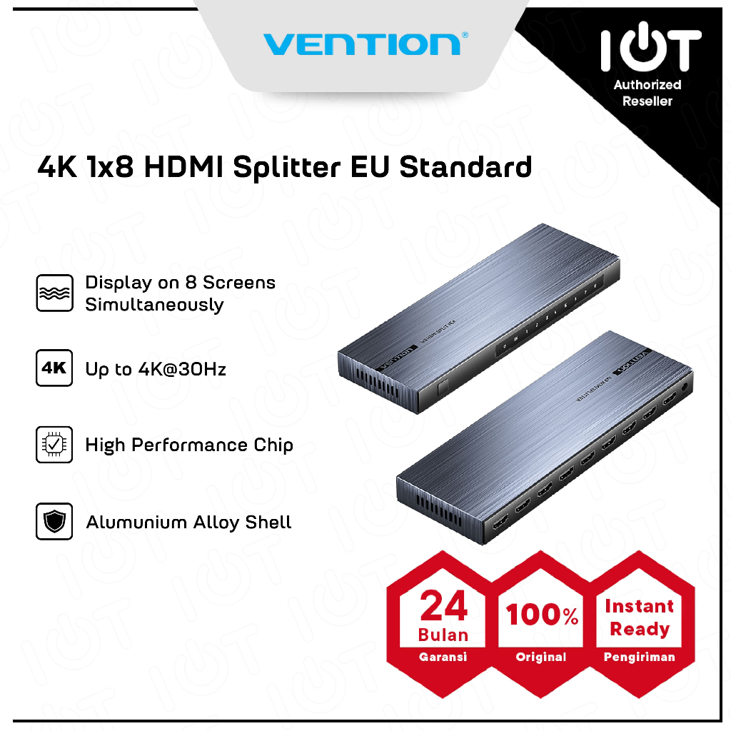 Jual Vention HDMI Splitter Duplicate Screen 1in 8 Out 4K 30hz - AKQ ...
