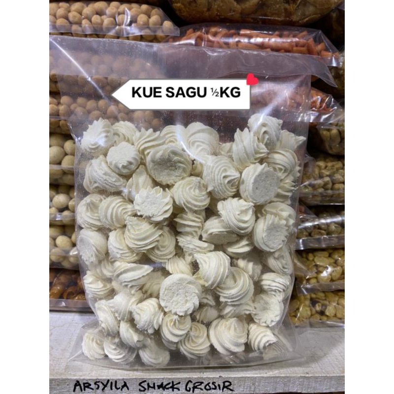 Jual Snack Kiloan Kue Sagu Mini Kue Jadul kemasan 500gr | Shopee Indonesia