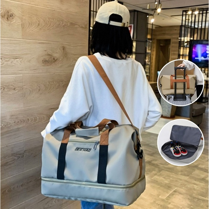 Jual TAS TRAVEL DUFFLE BAG TAS DUFFEL BAG BESAR ANTI AIR TRAVEL BAG ...