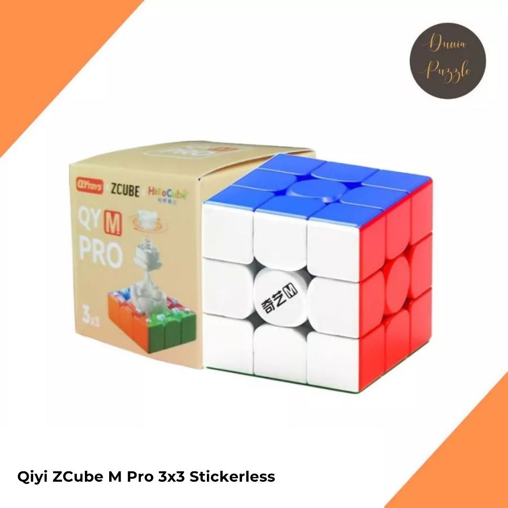 Jual Cube 3x3 Qiyi & ZCube M Pro Magnetic Cube Standard Stickerless 3x3 | Shopee Indonesia