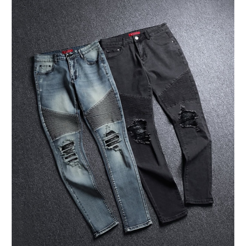 Jual [ ORIGINAL 100% ] RUCAS Classic Biker Python Jeans LIMITIED ...