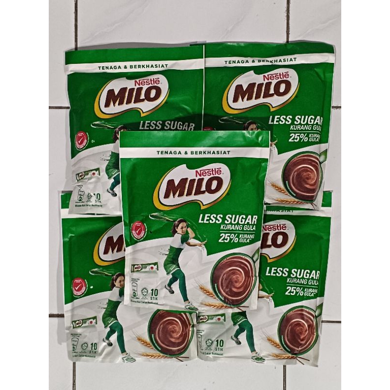 Jual Nestle Milo Less Sugar / 25% Kurang Gula Asli Malaysia | Shopee ...