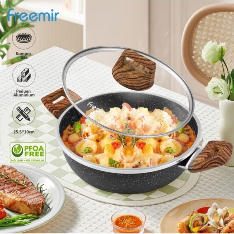 Jual 0[SPECIAL] freemir Wajan Panci Penggorengan 24 Cm Anti Lengket ...
