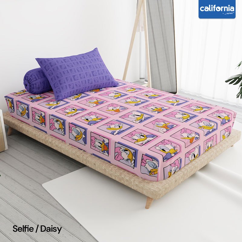 Jual CALIFORNIA Sprei Single Fitted Selfie/ Daisy | Shopee Indonesia