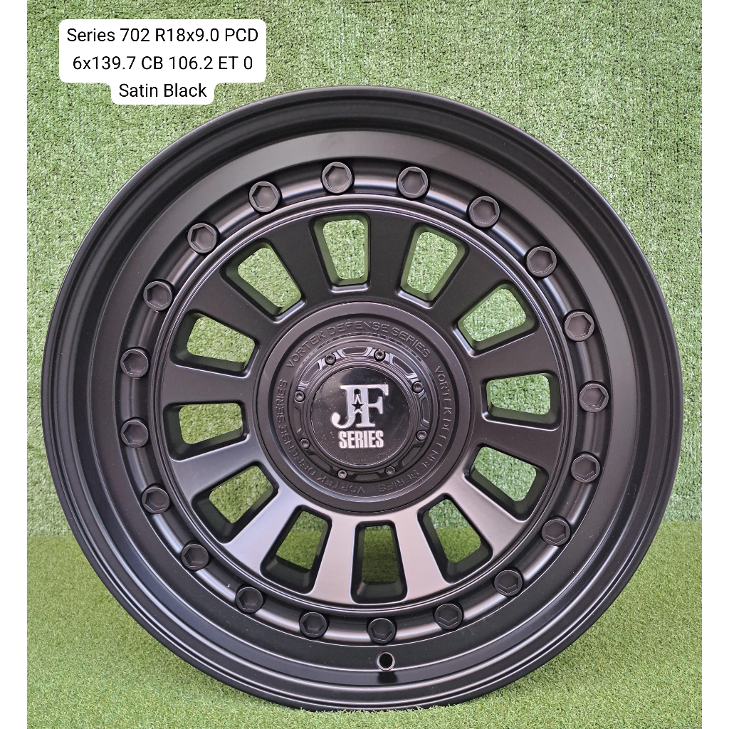 Jual Velg Mobil Series 702 Ring 18x9.0 PCD 6x139.7 ET 0 Satin Black | Shopee Indonesia