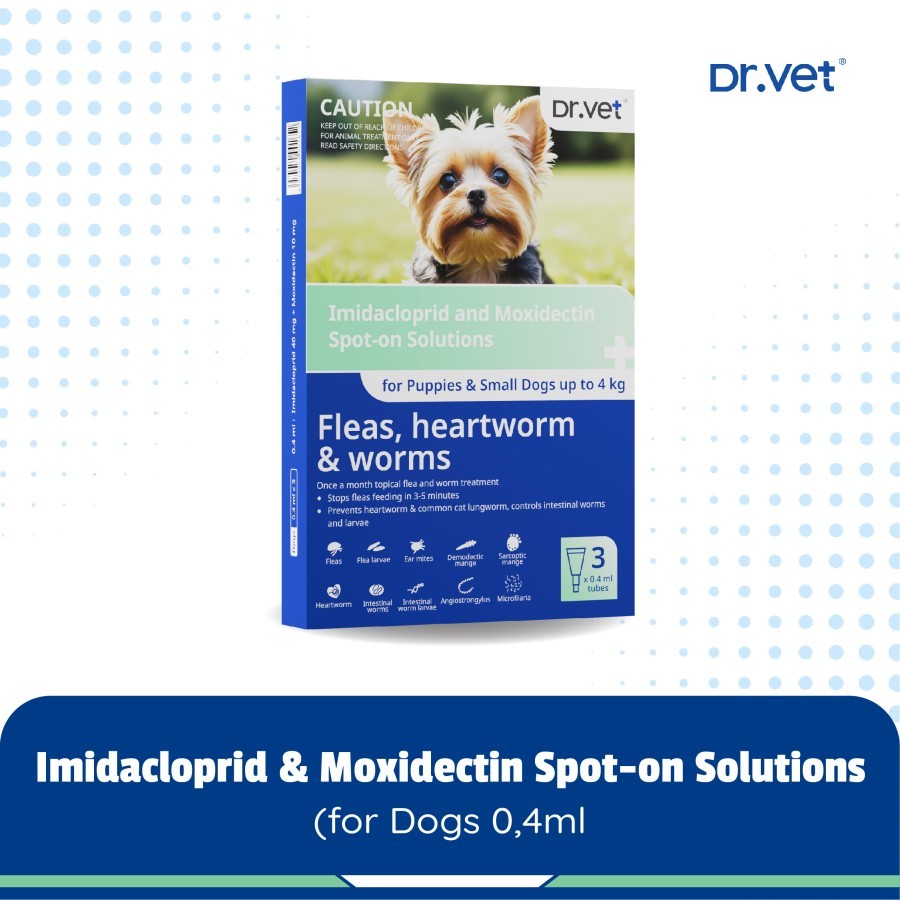 Jual Dr.Vet Imidacloprid and Moxidectin Spot-on Solutions for Dogs ...