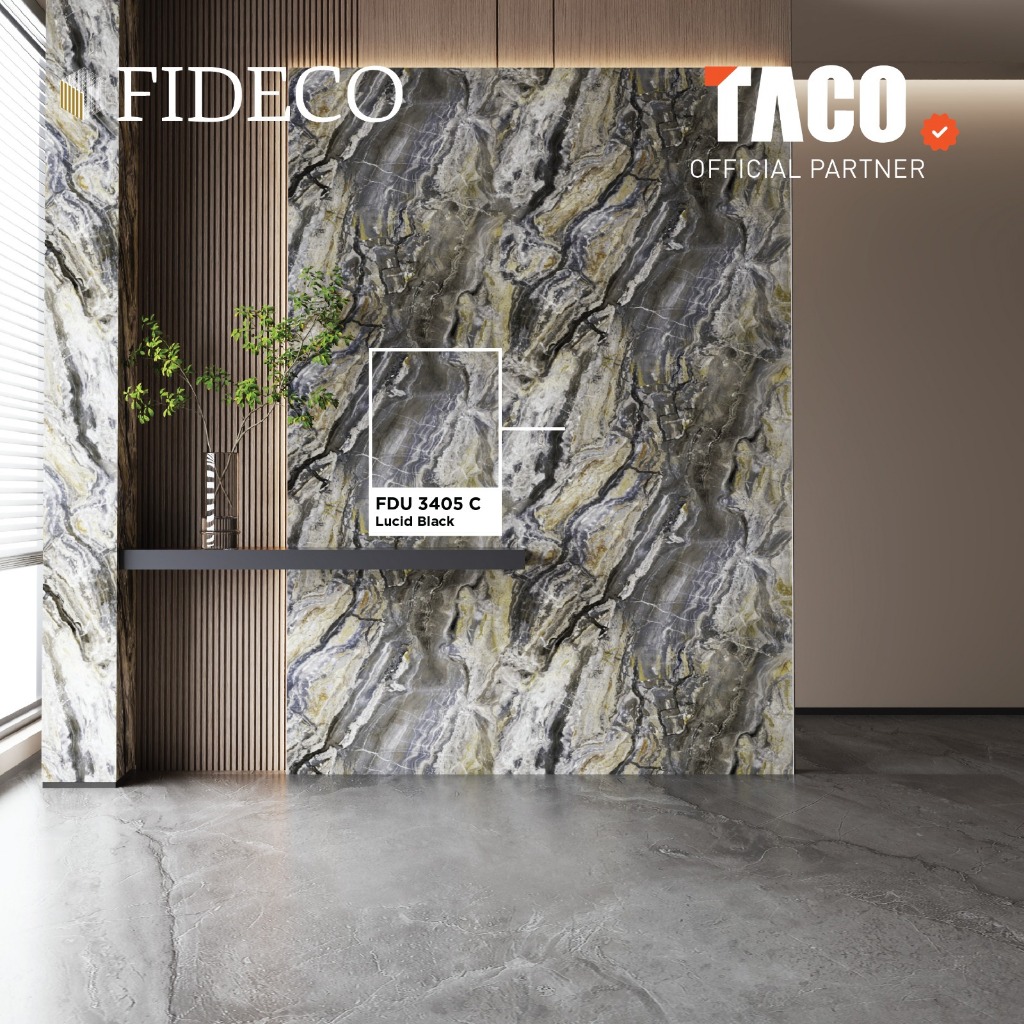 Jual TACO Fideco 2D Wall Panel Stone Series Tebal 3mm Ukuran 122cm x ...