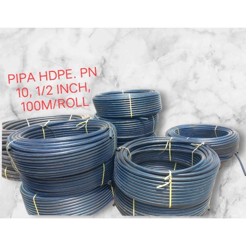 Jual SELANG AIR PIPA HDPE 1/2 INCH PN 10 (100m/Rool) | Shopee Indonesia