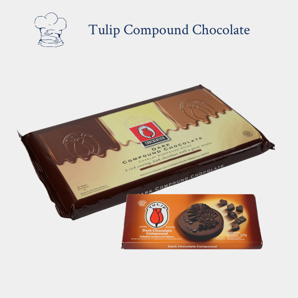 Jual Tulip Dark/Milk/White Compound Chocolate (1kg/225gr) | Coklat Blok ...