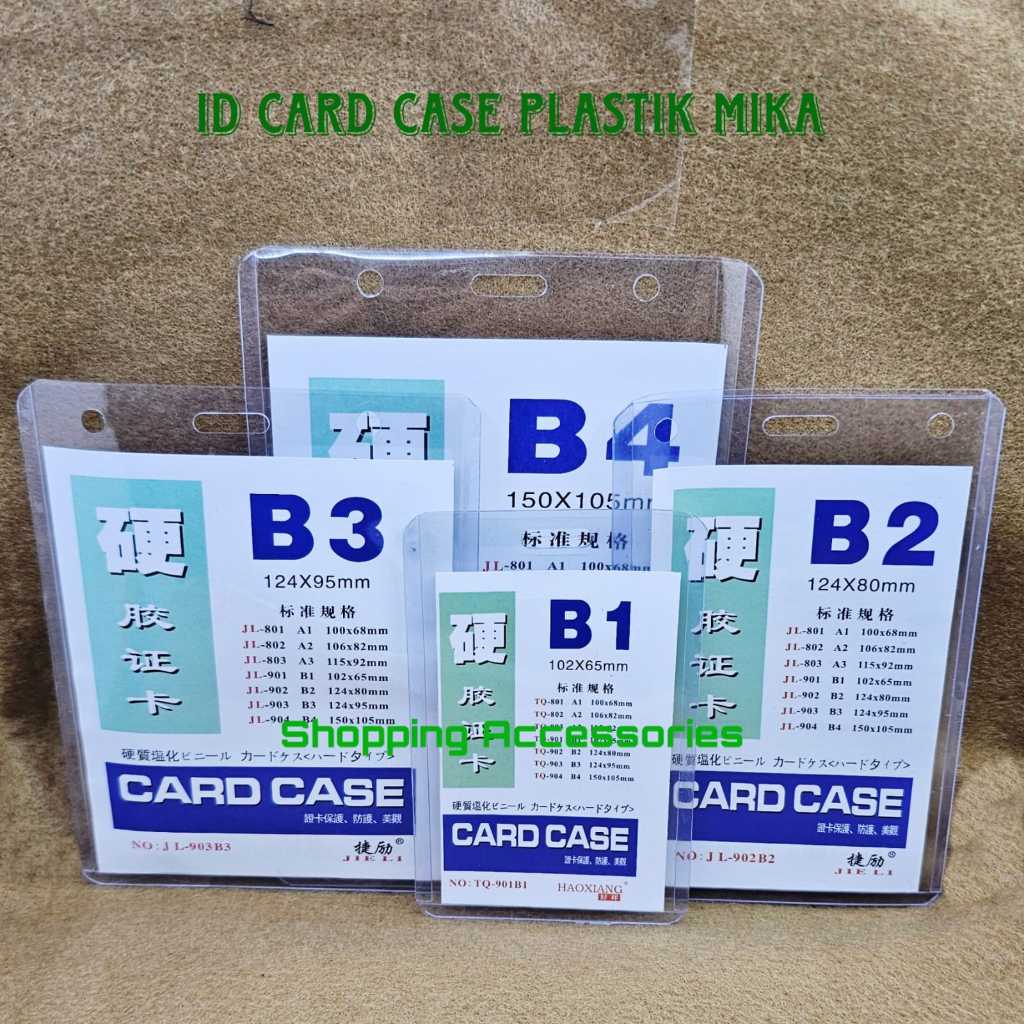 Jual ID CARD CASE B1 B2 B3 B4 / NameTag / ID CARD / TALI ID CARD / TALI ...