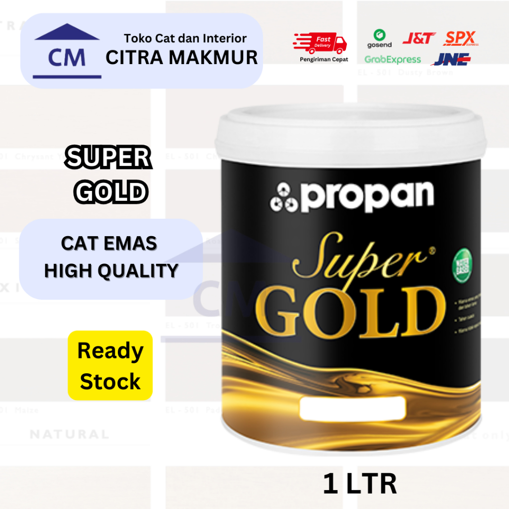 Jual Cat Emas Propan SUPERGOLD - 1 Ltr | CAT EMAS WATERBASED UNTUK BESI ...