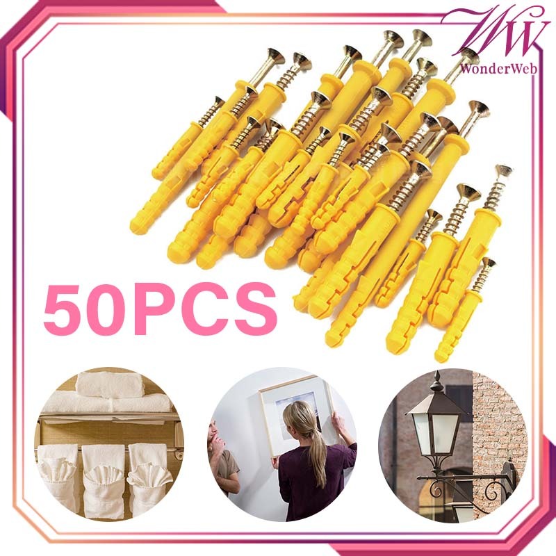 Jual Angkur Baut Tembok 50set Sekrup Dinding Tembok Angkur Baut Set ...