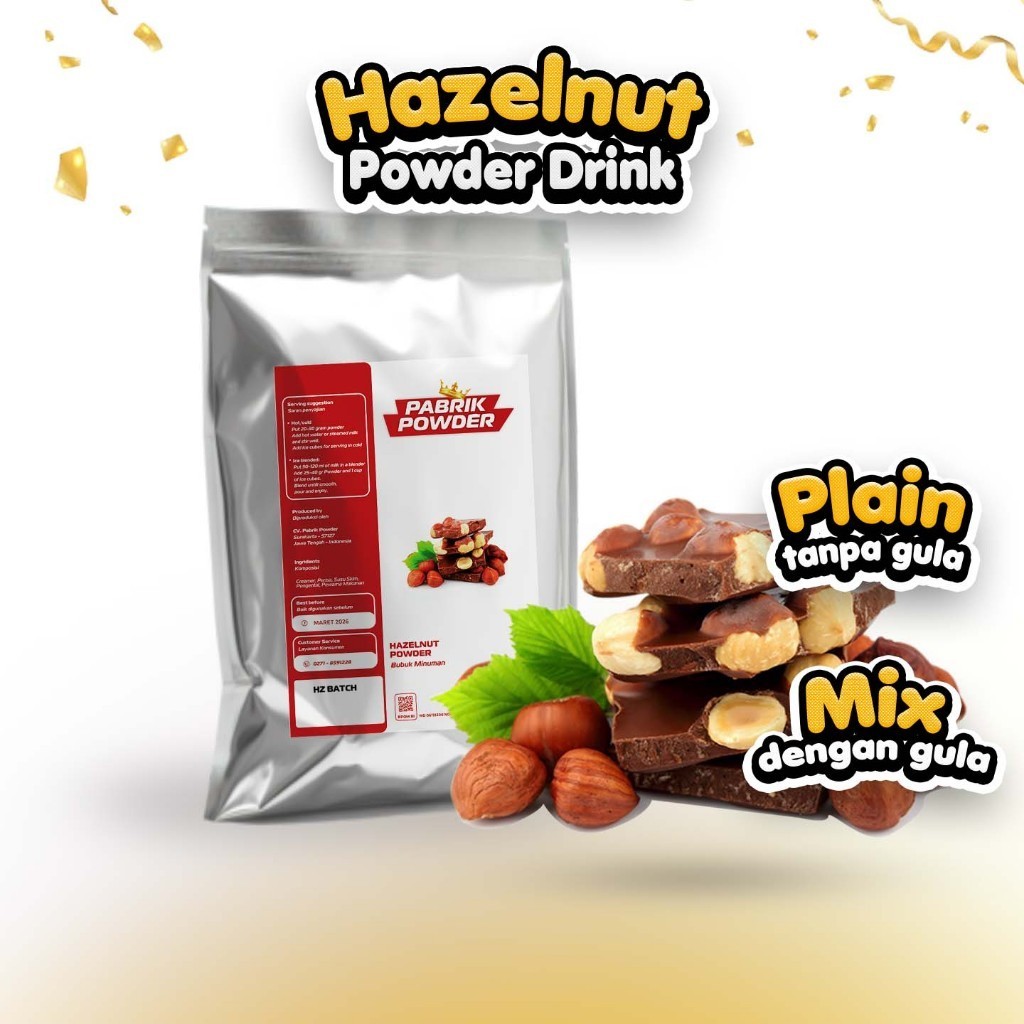 Jual Powder Minuman Hazelnut , Bubuk Minuman Kacang Hazel, Powder Drink ...