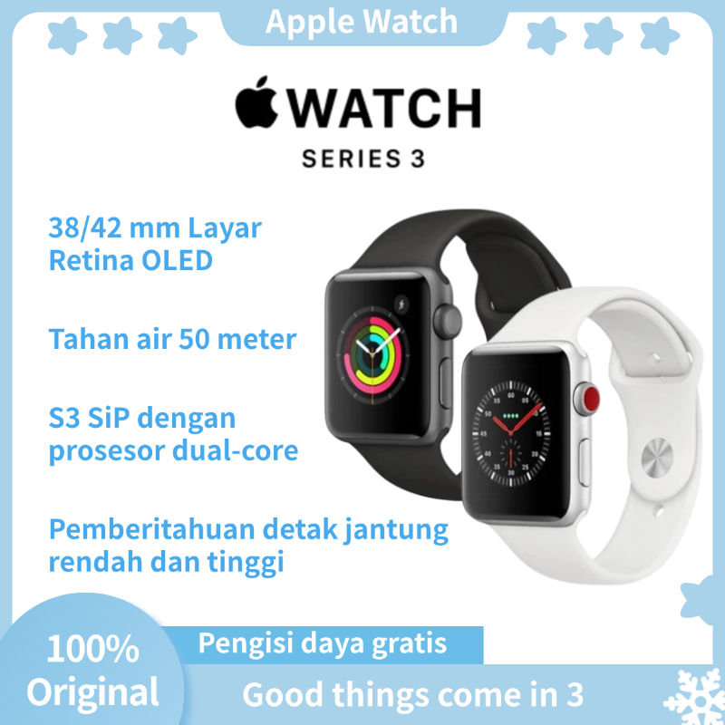 Jual Apple Watch/iWatch Seri 3/S3 38MM/42MM Second 100%Original Fullset ...