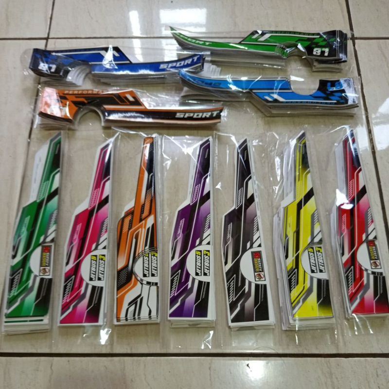 Jual stiker livery custom anti air miniatur bus+stiker kaca pintu depan ...