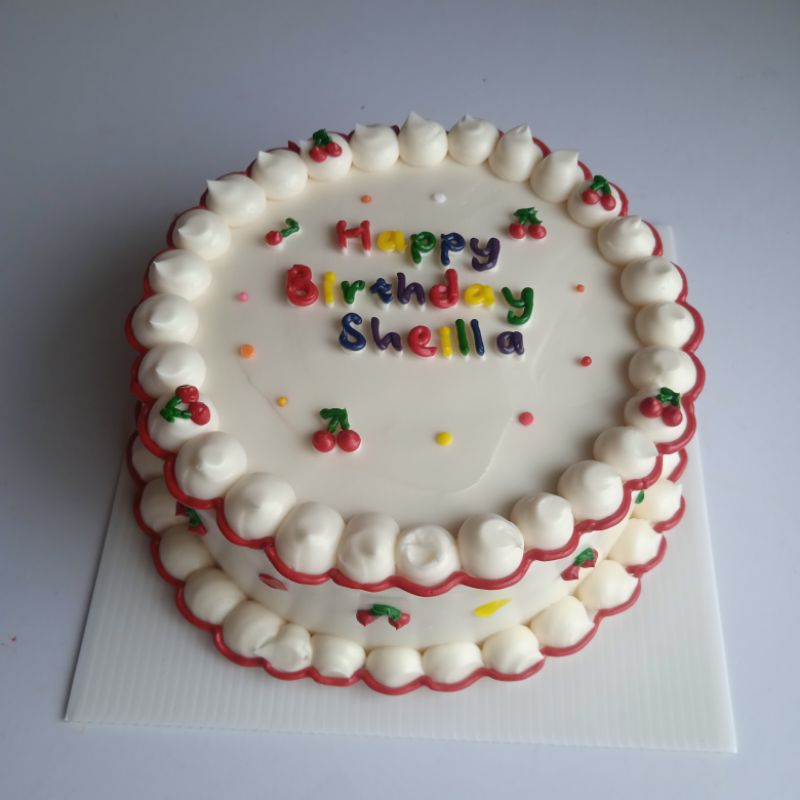 Jual [BISA CUSTOM] Ukuran 12cm Korean Bento cake Semarang | Shopee ...