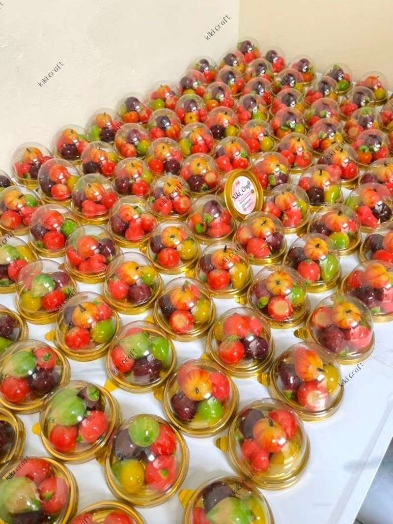 Jual Kue Lukchup / Kue Buah Mini Thailand Mika Bulat isi 5 | Shopee ...