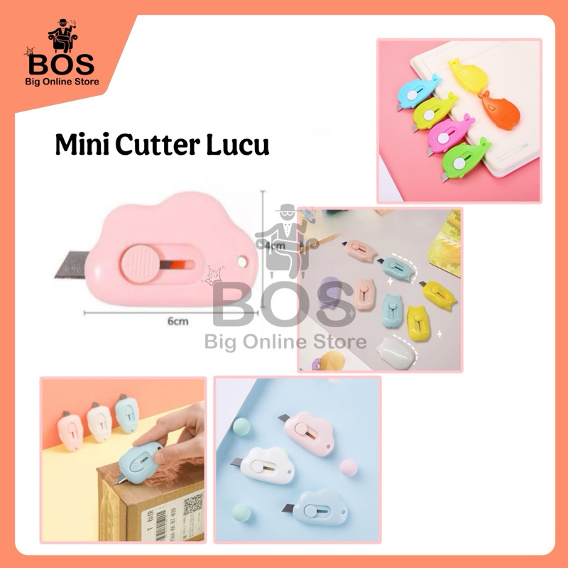 Jual BOS - Mini Cutter Portable / Pisau Pemotong Kertas Dan Paket Mini ...