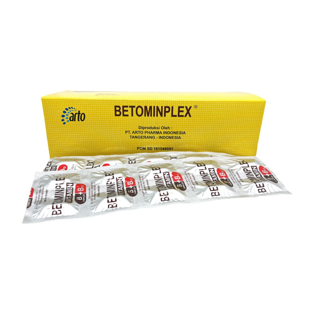 Jual BETOMINPLEX Vitamin B Kompleks BOX Strip 200 Tablet | Shopee Indonesia