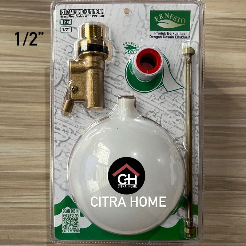 Jual Ernesto Pelampung Tangki Toren Tandon Air Bola Kuningan | Shopee ...