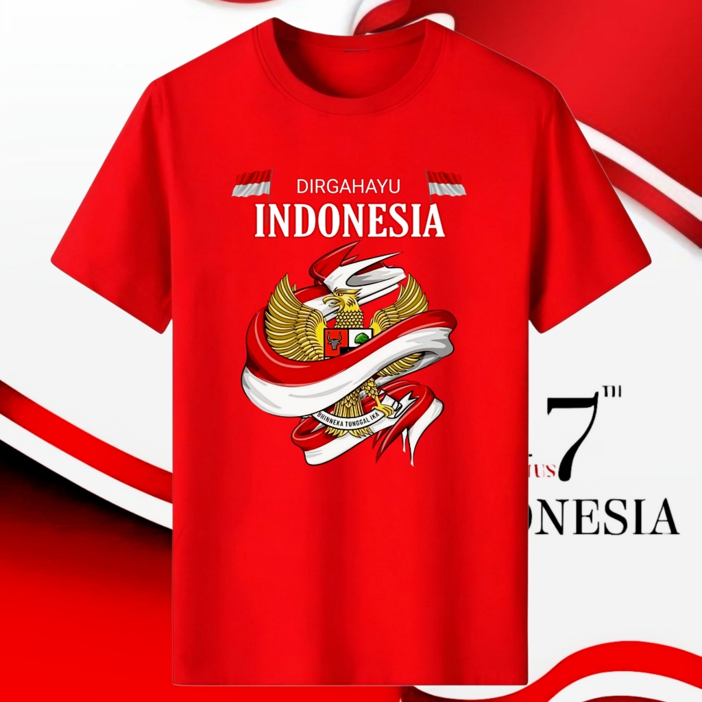 Jual (10 MOTIF) TSHIRT KAOS 17 AGUSTUS 2025 PRIA WANITA DEWASA / BAJU KAOS 17 AGUSTUS 2025 ...