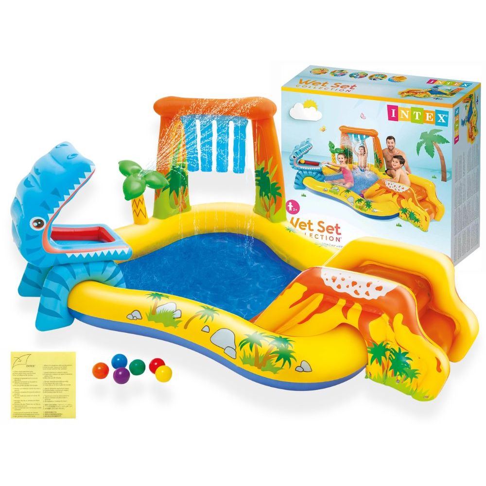 Jual Kolam Renang Anak INTEX 57444 Dinosaurus Play Center Kids Pool ...