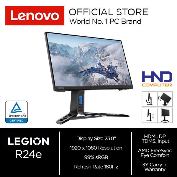 Jual Lenovo Legion R24e 23.8" Monitor Gaming Legion R24e 23.8" IPS ...