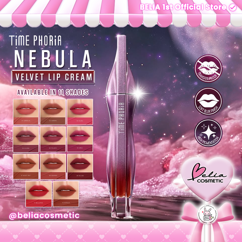 Jual BELIA TIME PHORIA Nebula Velvet Lip Cream 4ML | LuxuriousVelvet ...