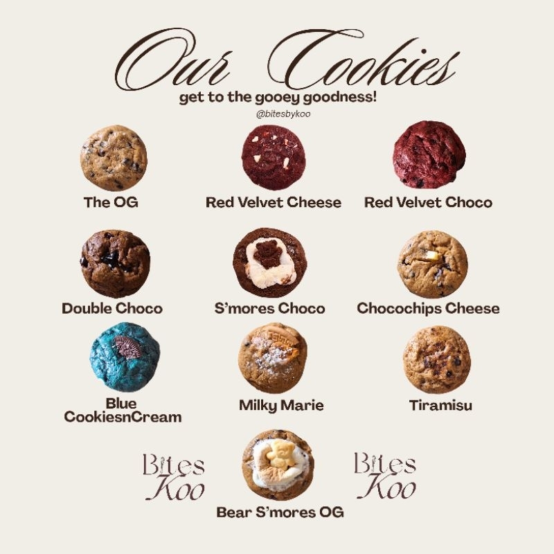 Jual [MIN. ORDER 4] SOFT COOKIES by Bites Koo (berat 50g) | Shopee ...