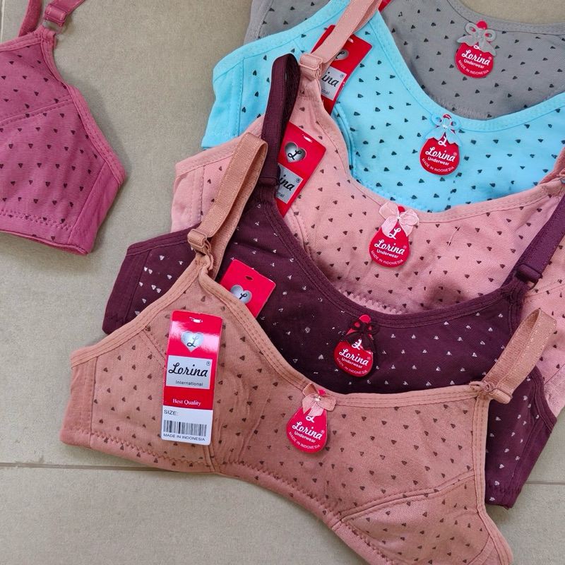 Jual Sport Bra Remaja Lorina Jamur Tanpa Busa dan Kawat - Anak Motif ...