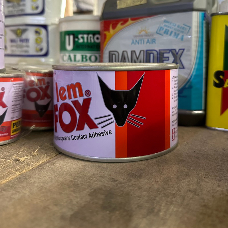 Jual Lem Fox Kuning Kaleng Merah 300 Gram Lem 300g | Shopee Indonesia