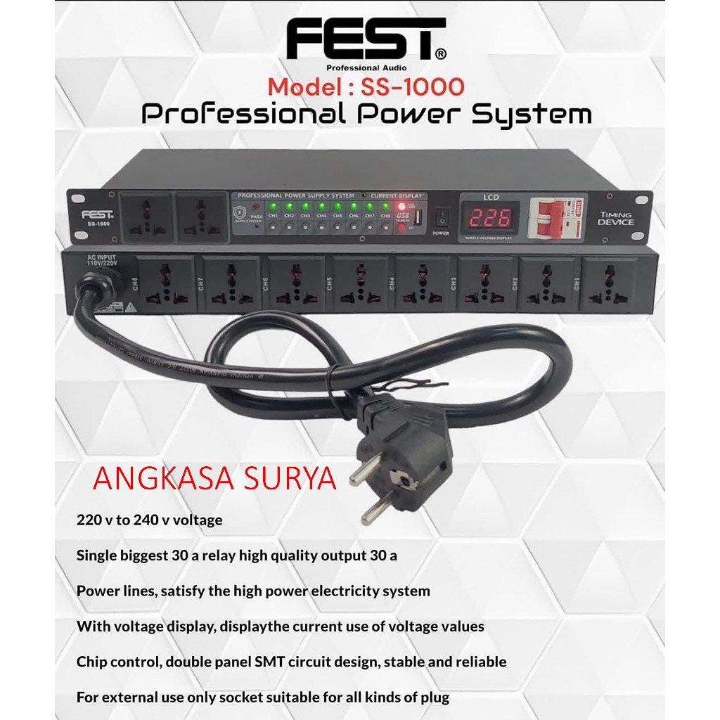 Jual POWER SEQUENCER FEST SS-1000 ORIGINAL/ -POWER SEQUENCE FEST SS1000 ...