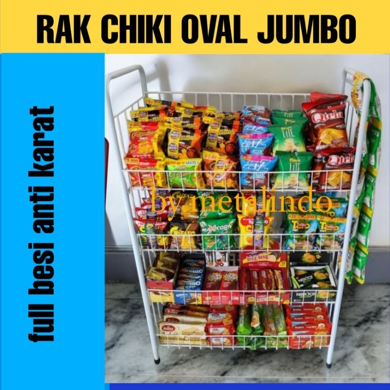 Jual Rak Chiki Jumbo MBS Rak Diplay 4 Susun Serbaguna Kuat Tahan Karat ...
